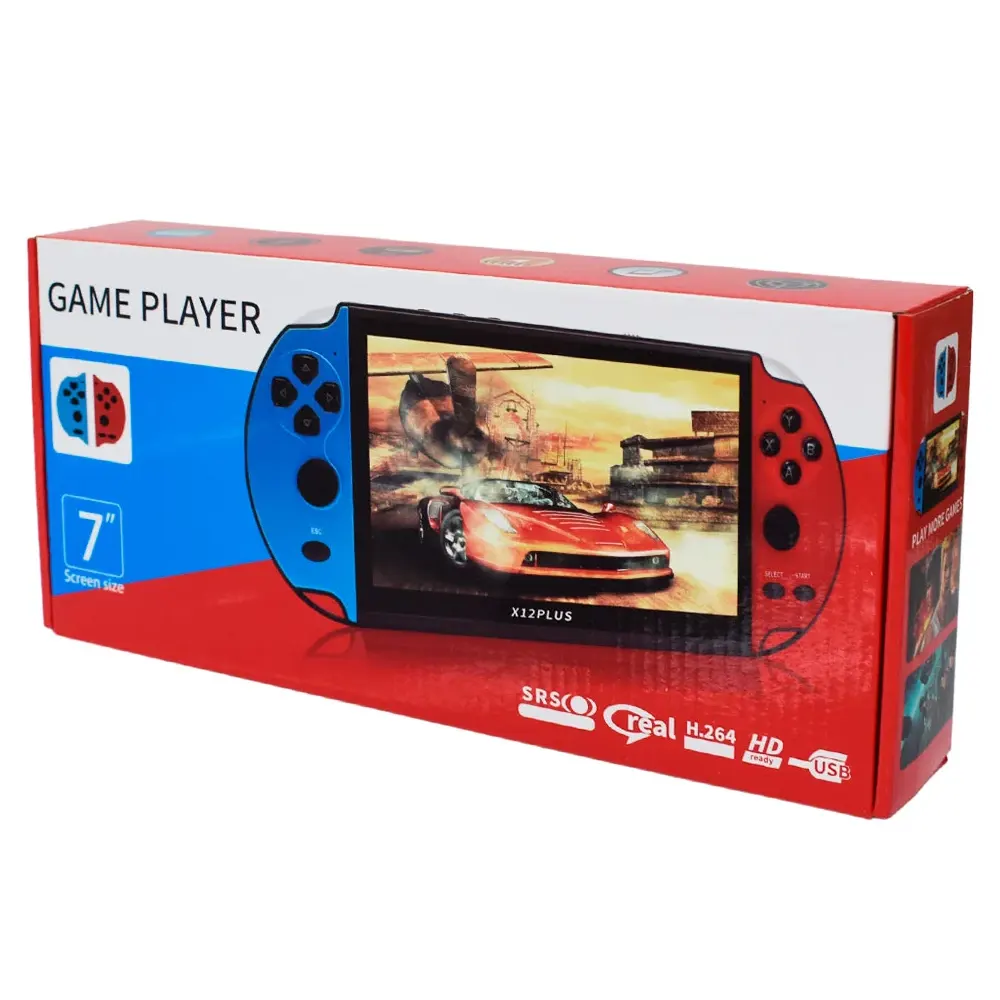 CONSOLA RETRO POWKIDDY X12 PLUS 7 PULGADAS +10,000 JUEGOS 16GB ...